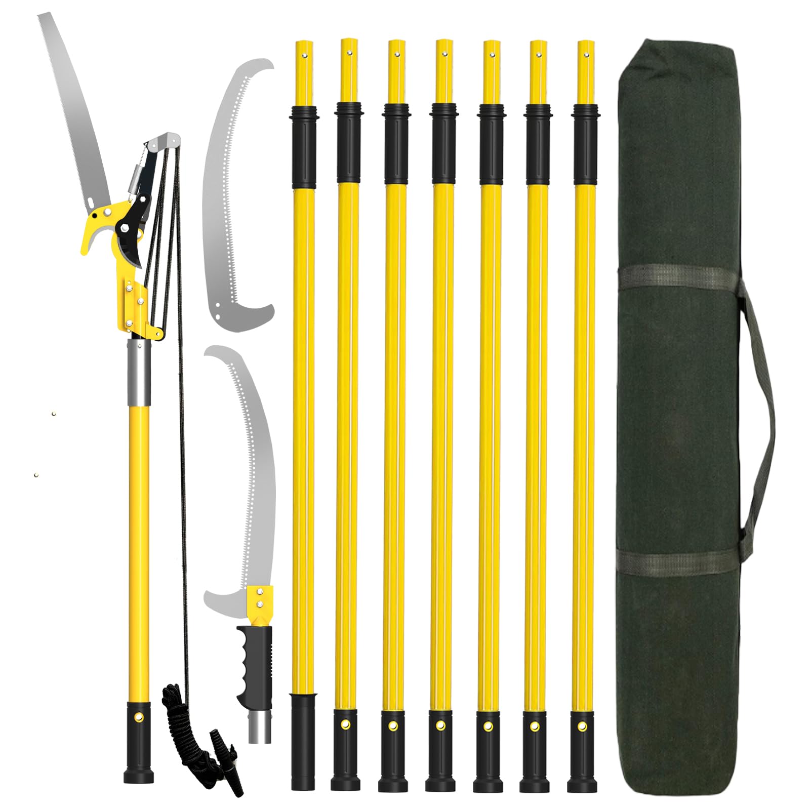 Dremmt Manual Pole Saws for Tree Trimming 27 FT, [Ultra Sturdy] Tree ...