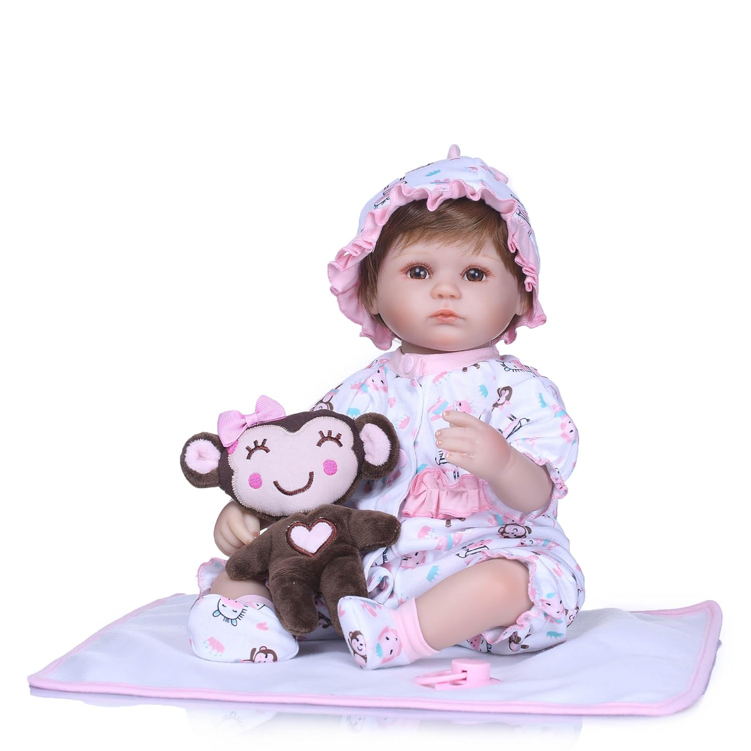 Pinky Reborn Dolls Girls 17 Inch 43cm Reborn Baby Doll Lifelike ...