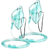 Amazon.com: 2 Pack Oxygen Mask for Face Adult with 6.6 Ft Tube and ...