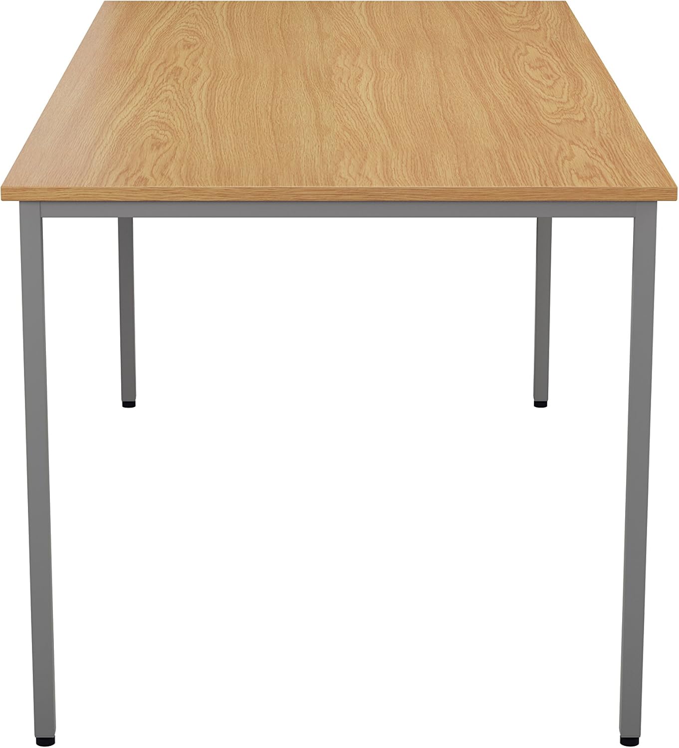 Office Hippo Multi Purpose Table, Rectangular, Wood, Oak, 120 x 80 x 73 ...