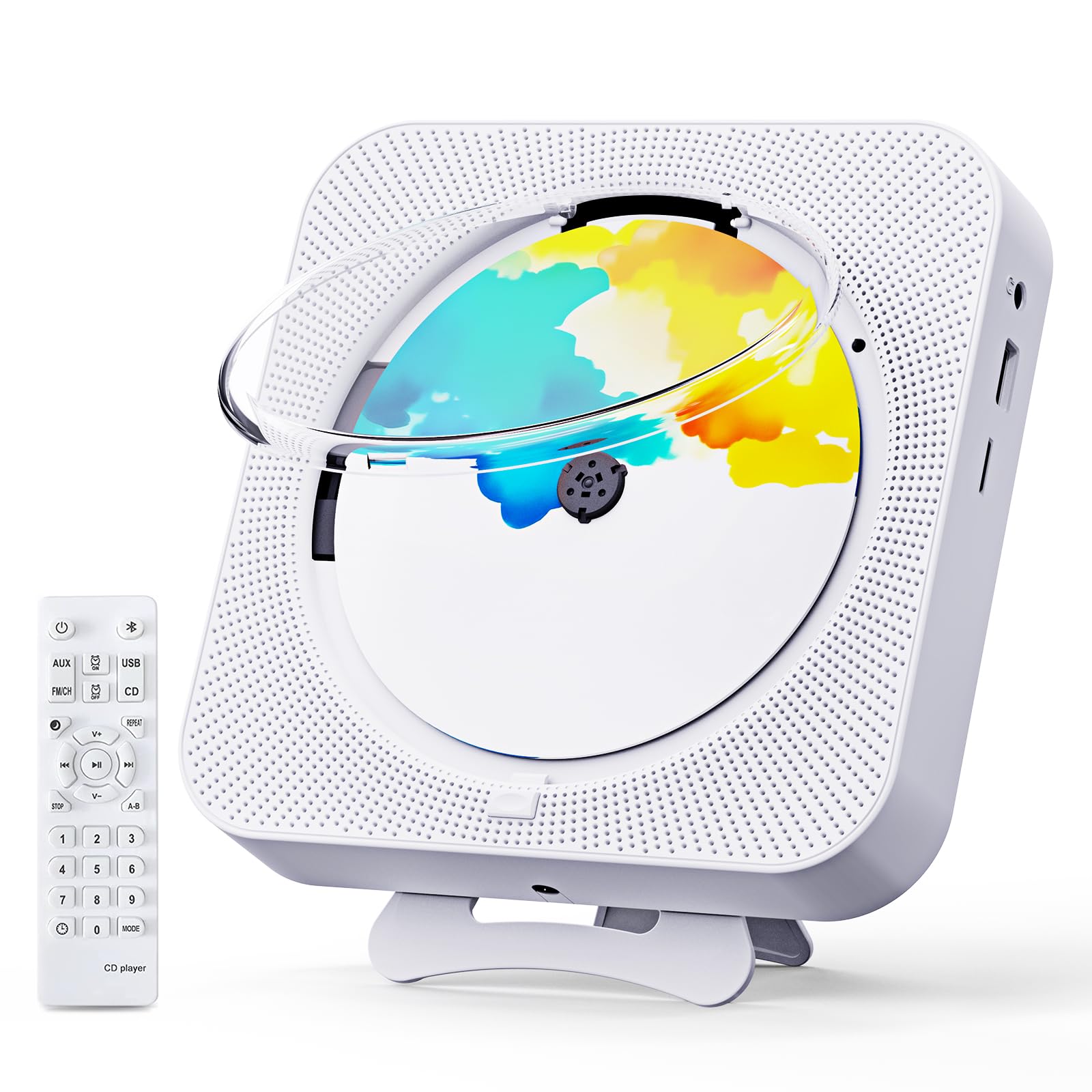 CD Player Portable Bluetooth Desktop CD Player for Home, Mini Cute CD ...