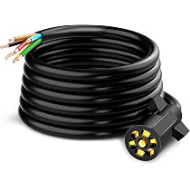 Harness WOLFWILL 7-Way - 10ft Heavy Duty Waterproof RV Connector ...