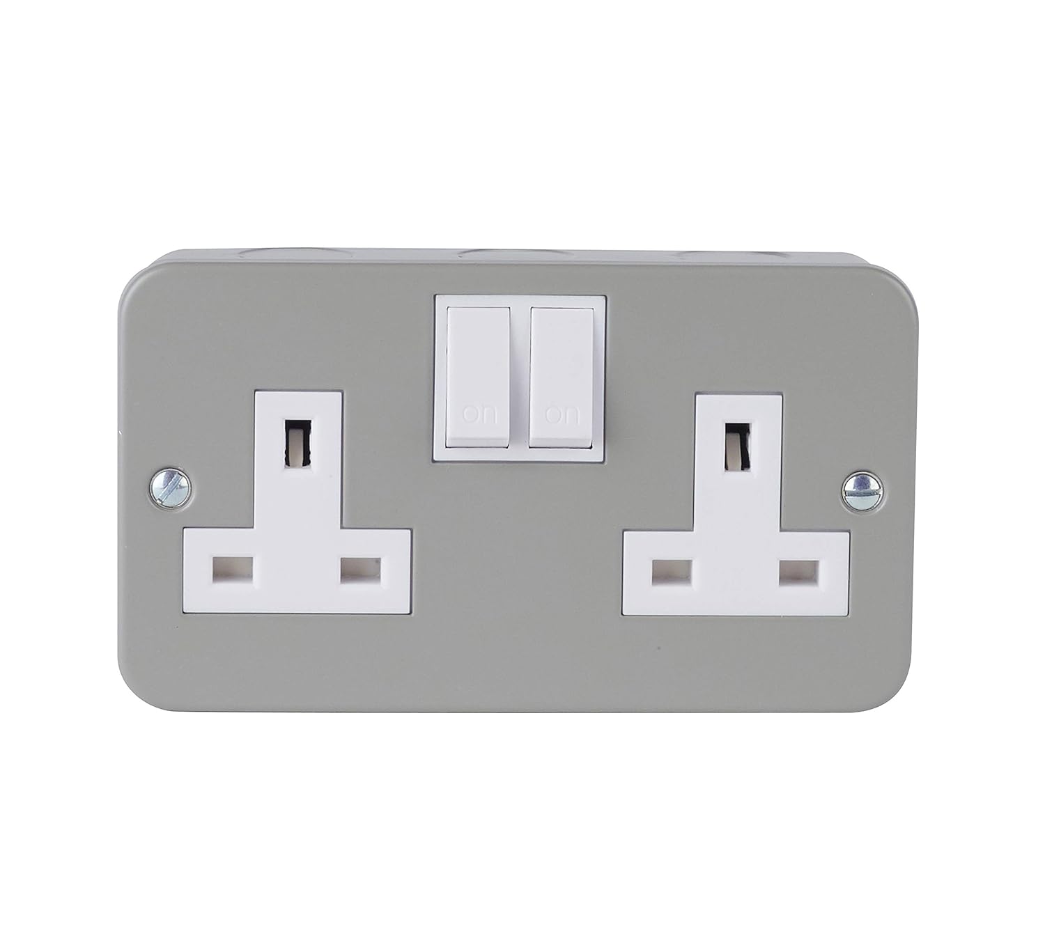 Schneider Electric Exclusive Metal Clad – Switched Double Power Socket ...
