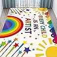 Amazon.com: AKASISRUG Rainbow Kids Rug, Washable Colorful Area Rug for ...