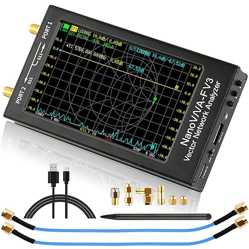 NanoVNA-F V3 1MHz-6GHz Vector Network Analyzer,4.3Inch HF VHF UHF SHF ...