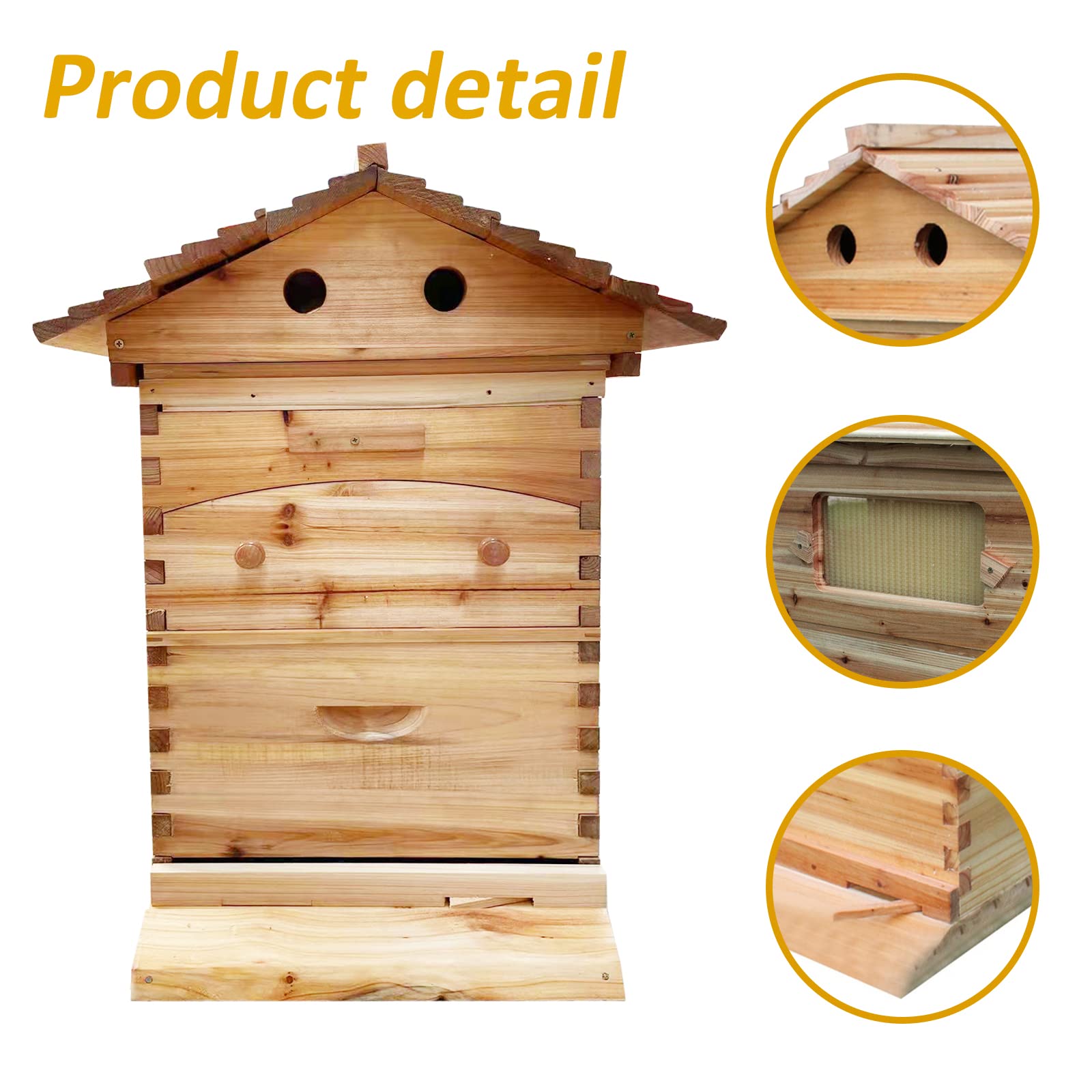 Mua Flows Hives Beehive with 7 Frame Bee Box Auto Wooden Honey Bee ...