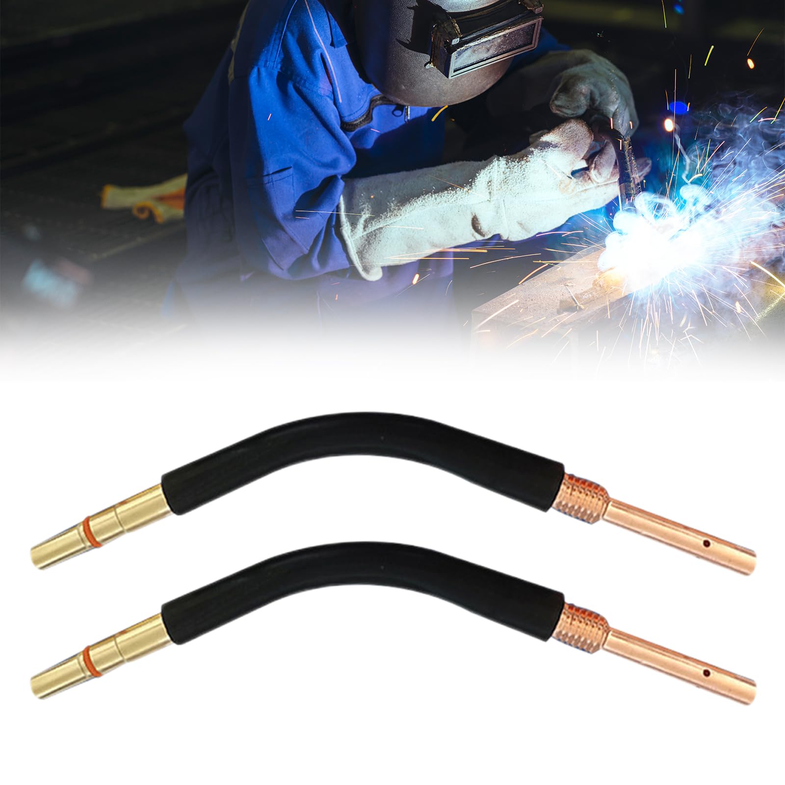 TECHPLUS 2PCS Welding Gun Bending Pipe for Hard-to-Reach Soldering ...