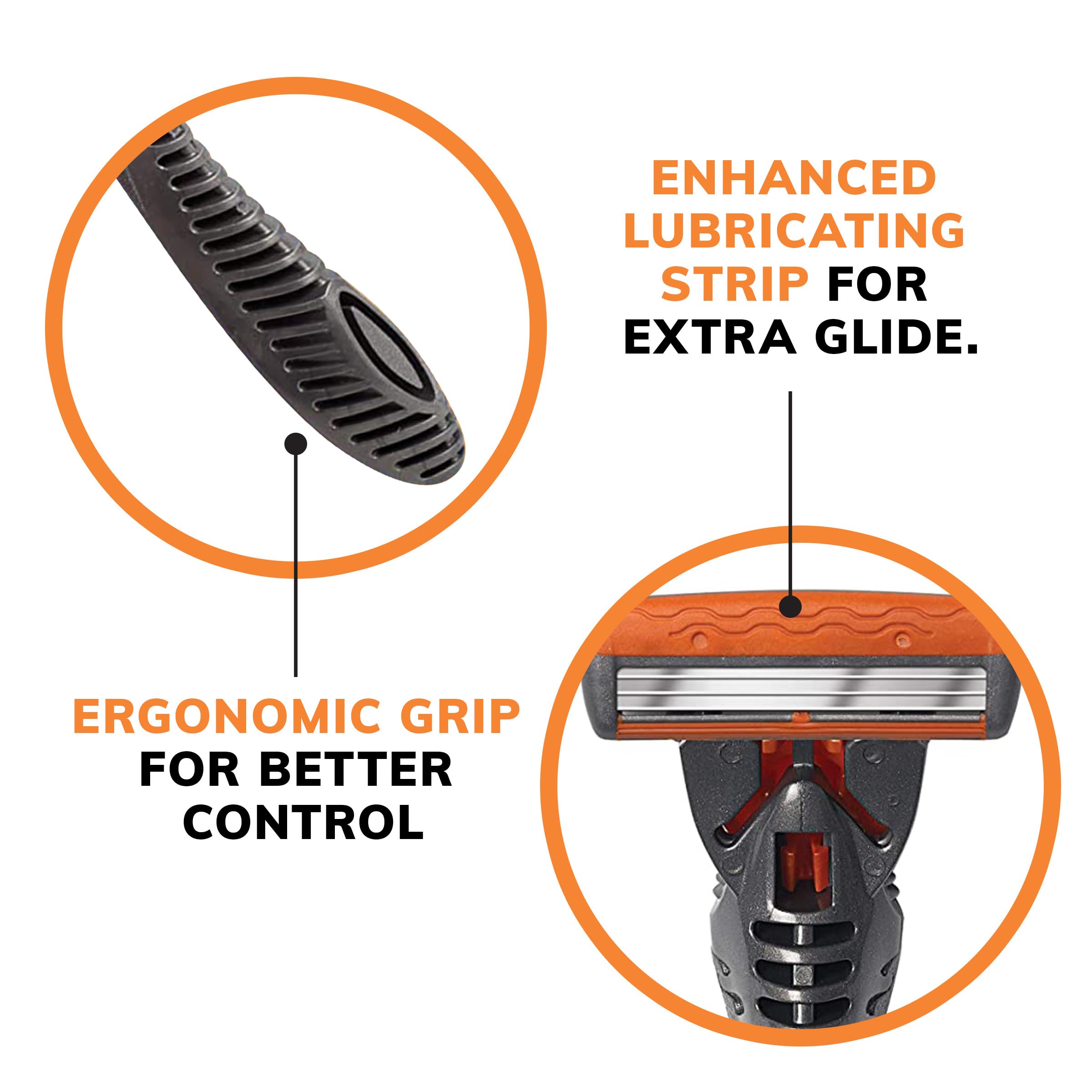 BIC Comfort 3 Refillable Three-Blade Disposable Razor for Men ...