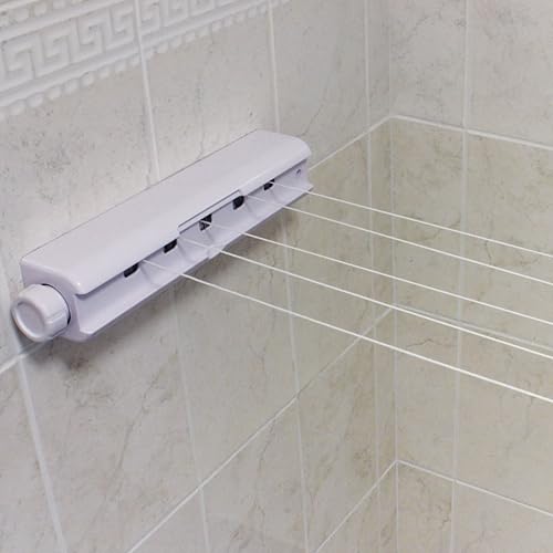 Brabantia Retractable Indoor Washing Line - White: Amazon.co.uk ...