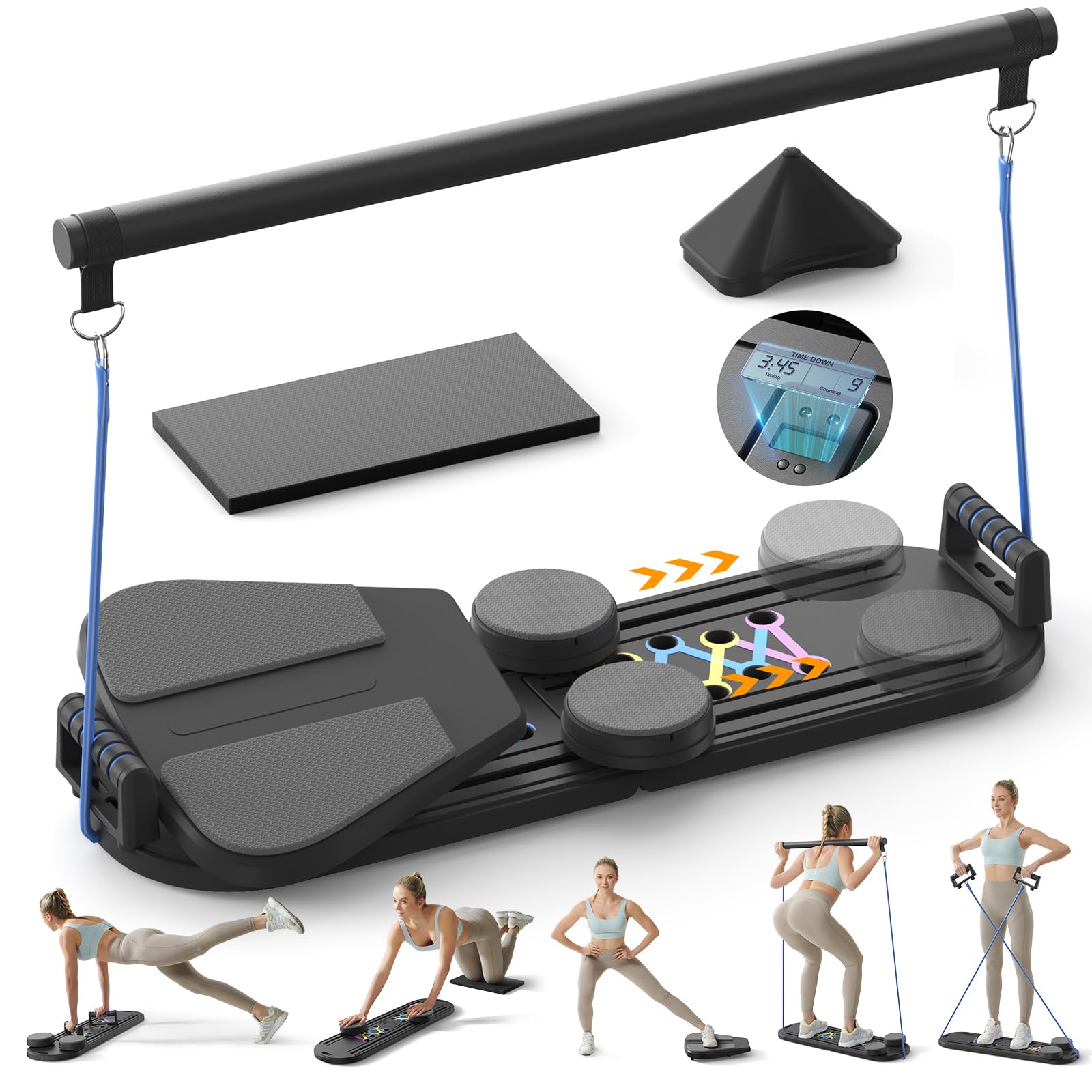 Pilates Board,Pilates Reformer Sets,Multifunctional Abdominal Pilates ...