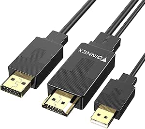 Amazon.com: HDMI to DisplayPort Cable Transmits Signal only from HDMI Output to DisplayPort ...