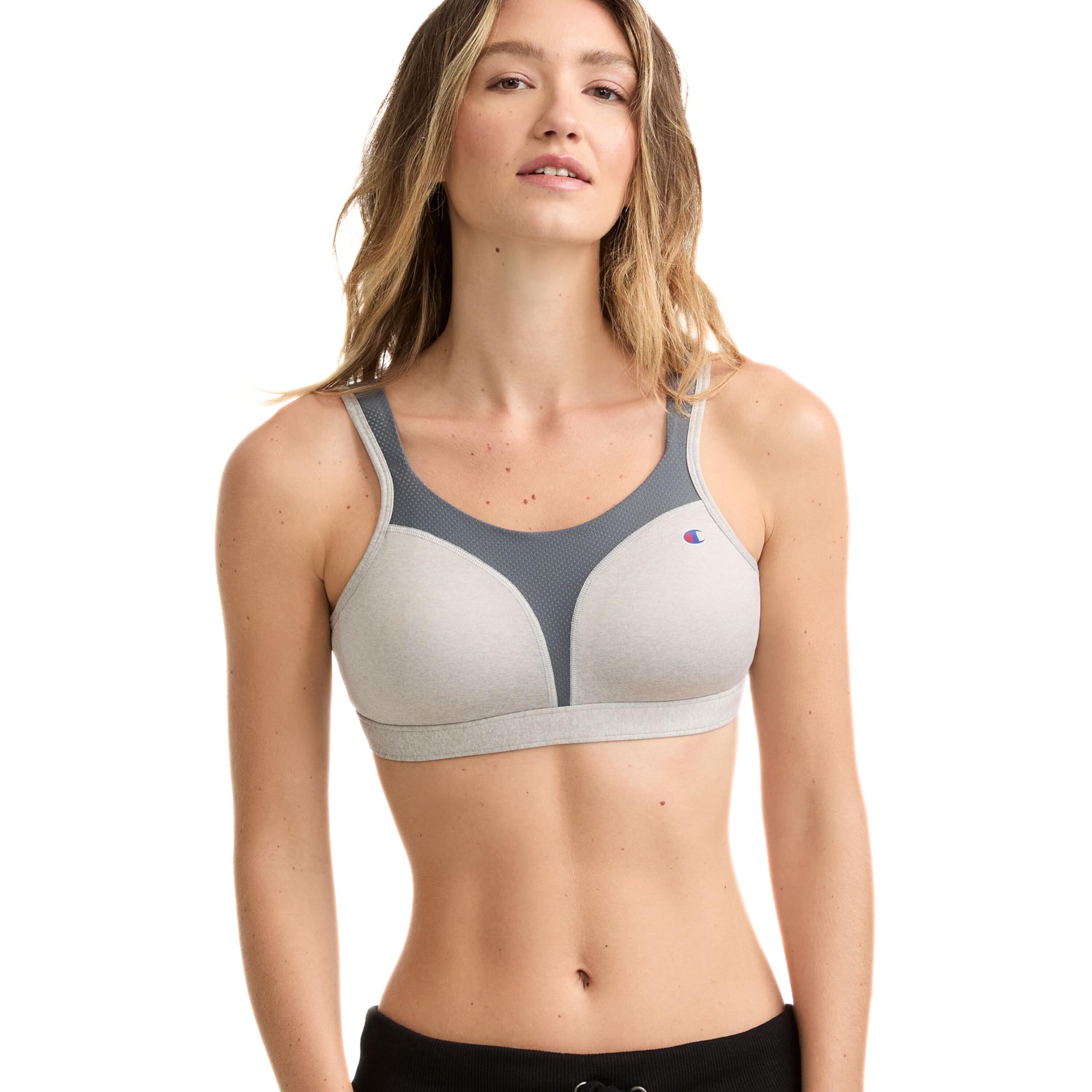 Champion Women's Sports Bra, High-Impact, Maximum Support, Breathable, Moisture Wicking, Oxford ...