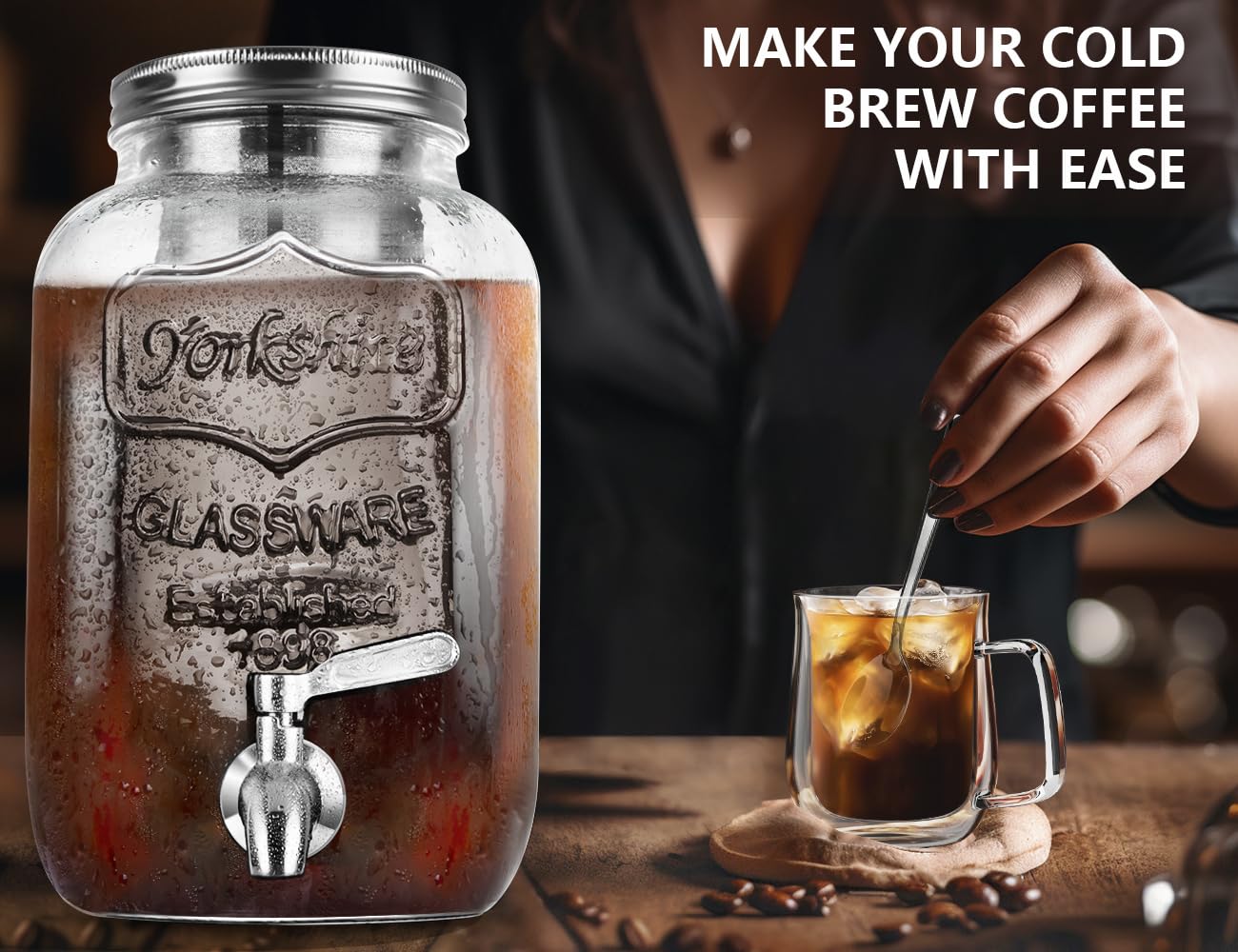Mua LIGHTEN LIFE Cold Brew Coffee Maker, 1 Gallon, Stainless Steel ...