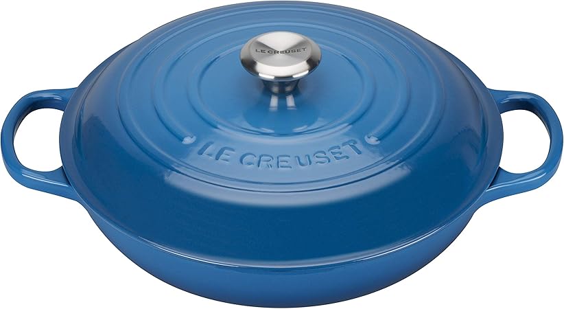 Le Creuset, Faitout en Fonte Émaillée, Rond, Ø 26 cm, 2 L, Compatible ...