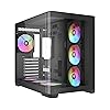 SAMA V60 Mid Tower PC Case, Curved Tempered Glass Panel, 7×120mm ARGB ...