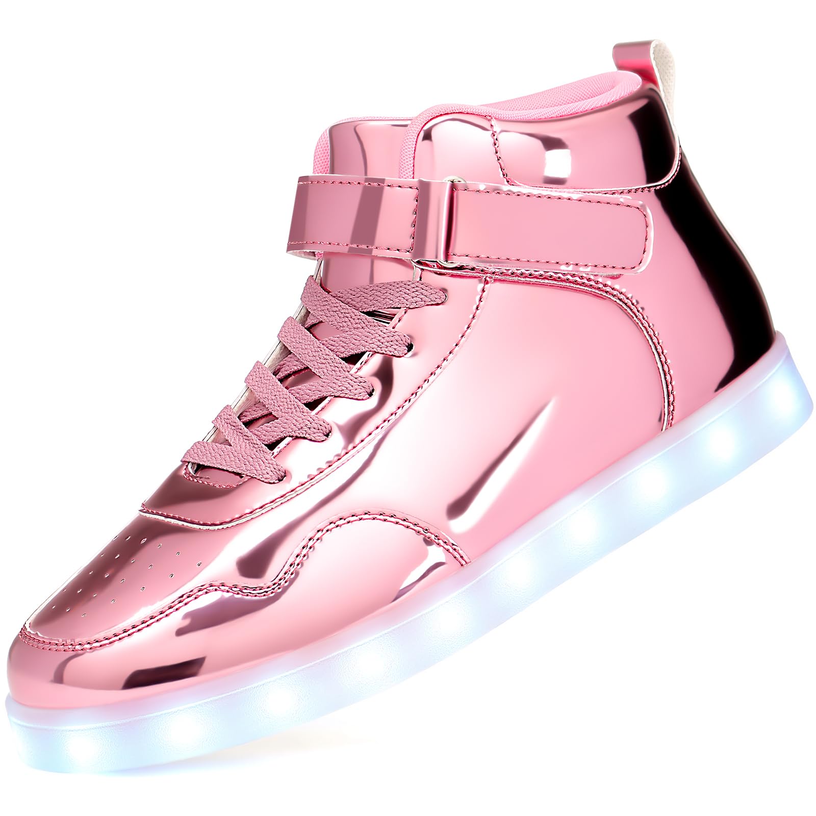 APTESOL Unisex LED Shoes High Top Light Up Sneakers USB Rechargeable ...
