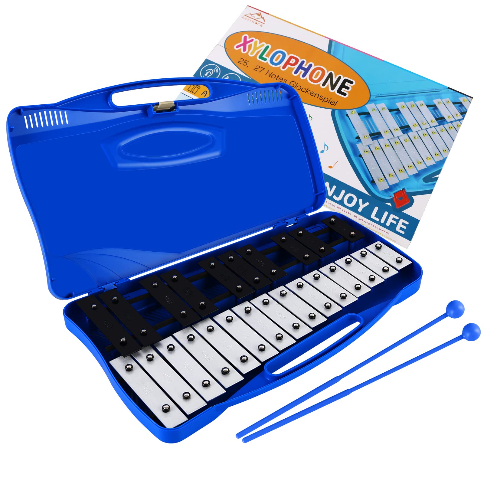 EASTROCK Xylophone, 25 Notes Glockenspiel Xylophone for Kids ...