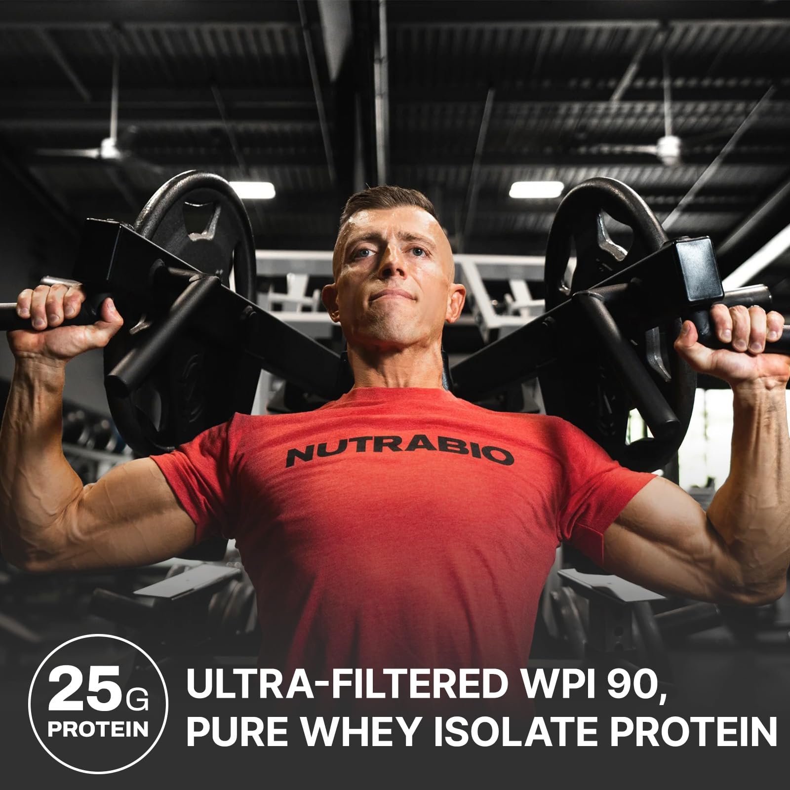 Mua NutraBio 100% Whey Protein Isolate Protein Powder, 25g Protein with ...