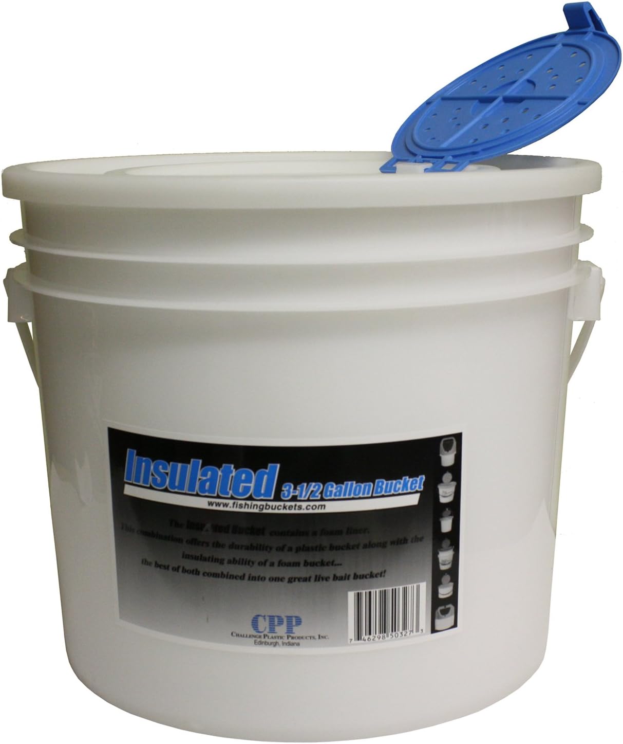 Challenge 50327 Insulated Bait Bucket, 3.5 Gallon, with Lid: Amazon.co ...