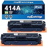Amazon.com: 414A Black Toner Cartridge 2 Pack (with Chip) Compatible ...