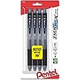 Amazon.com: Pentel EnerGel-X Retractable Liquid Gel Pen, 0.5mm, Fine Line, Needle Tip, Black Ink ...