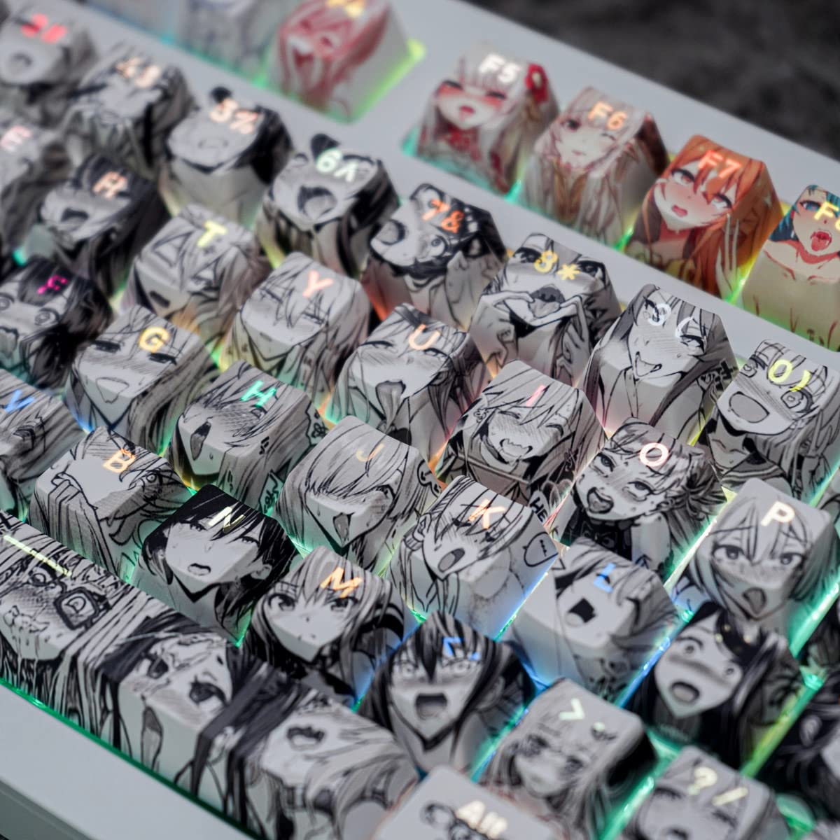 Mua Gliging Translucent Keycaps PBT Dye Sublimation OEM Profile 108 ...
