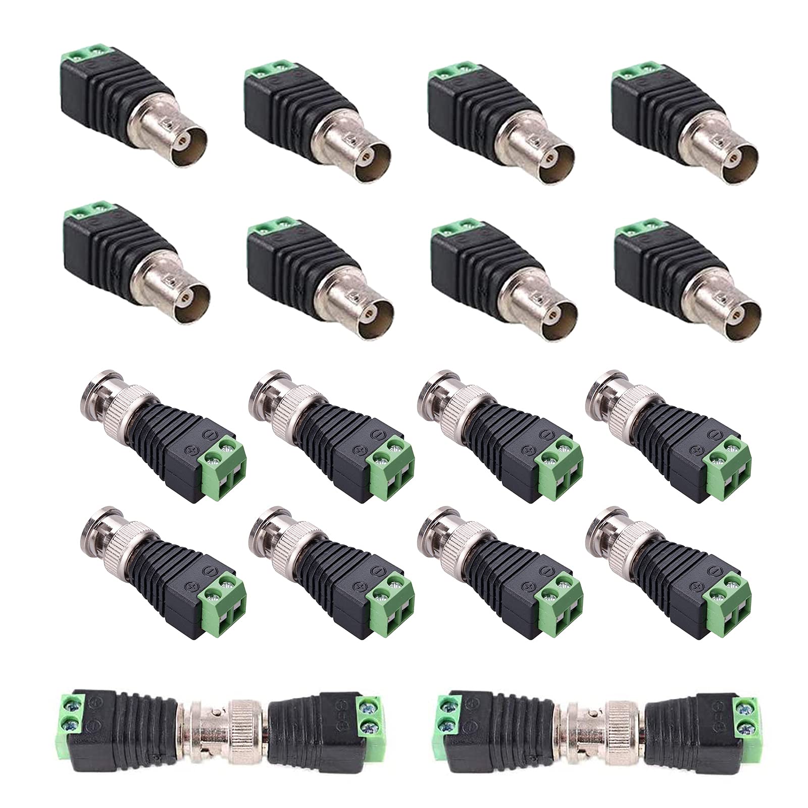 Mua BNC to Cat5e Adapter Male Connectors and Solderless Female Video ...