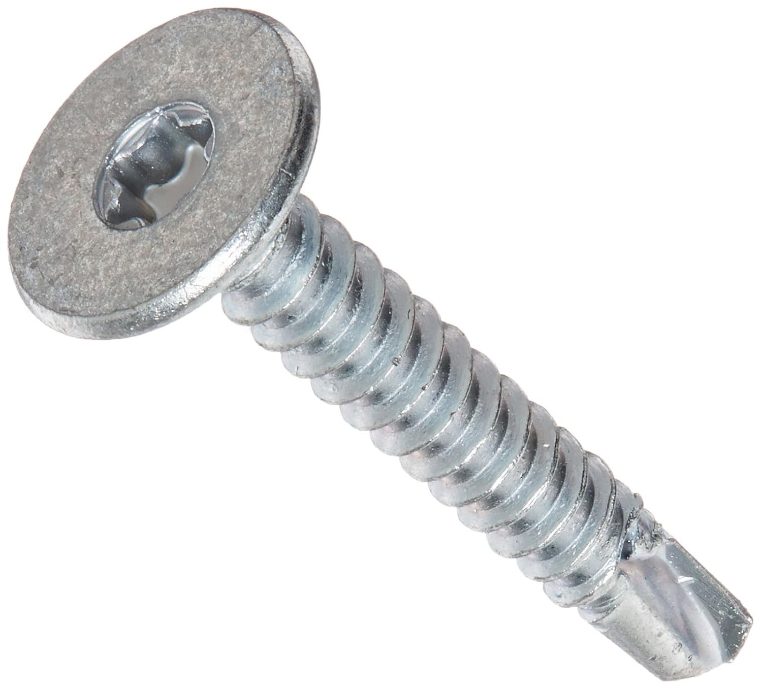 Steel Self Drilling Screw Zinc Plated Finish Wafer Head Star Drive