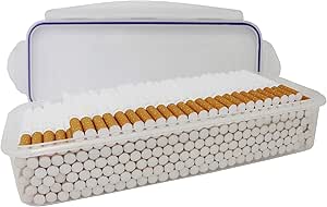 Amazon.com: Plastic Container Storage Case for 200 Cigarette Filter ...