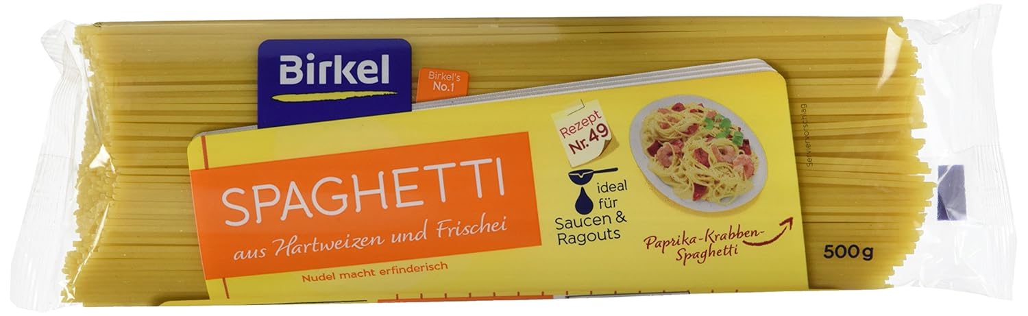 Birkel Birkel's No.1 Spaghetti, 10er Pack (10 x 500 g Beutel): Amazon ...