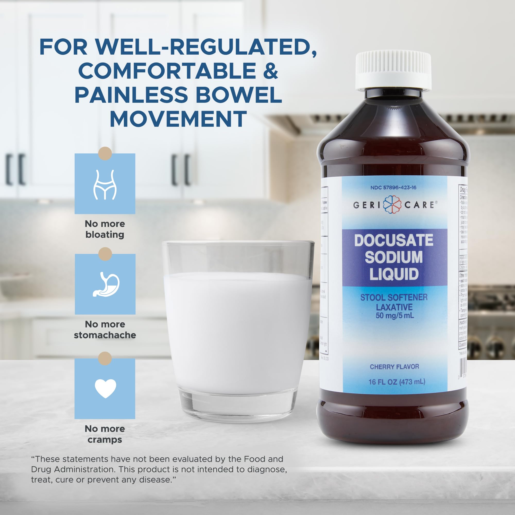 Mua Docusate Sodium Liquid Stool Softener by GeriCare- Gentle Stimulant ...