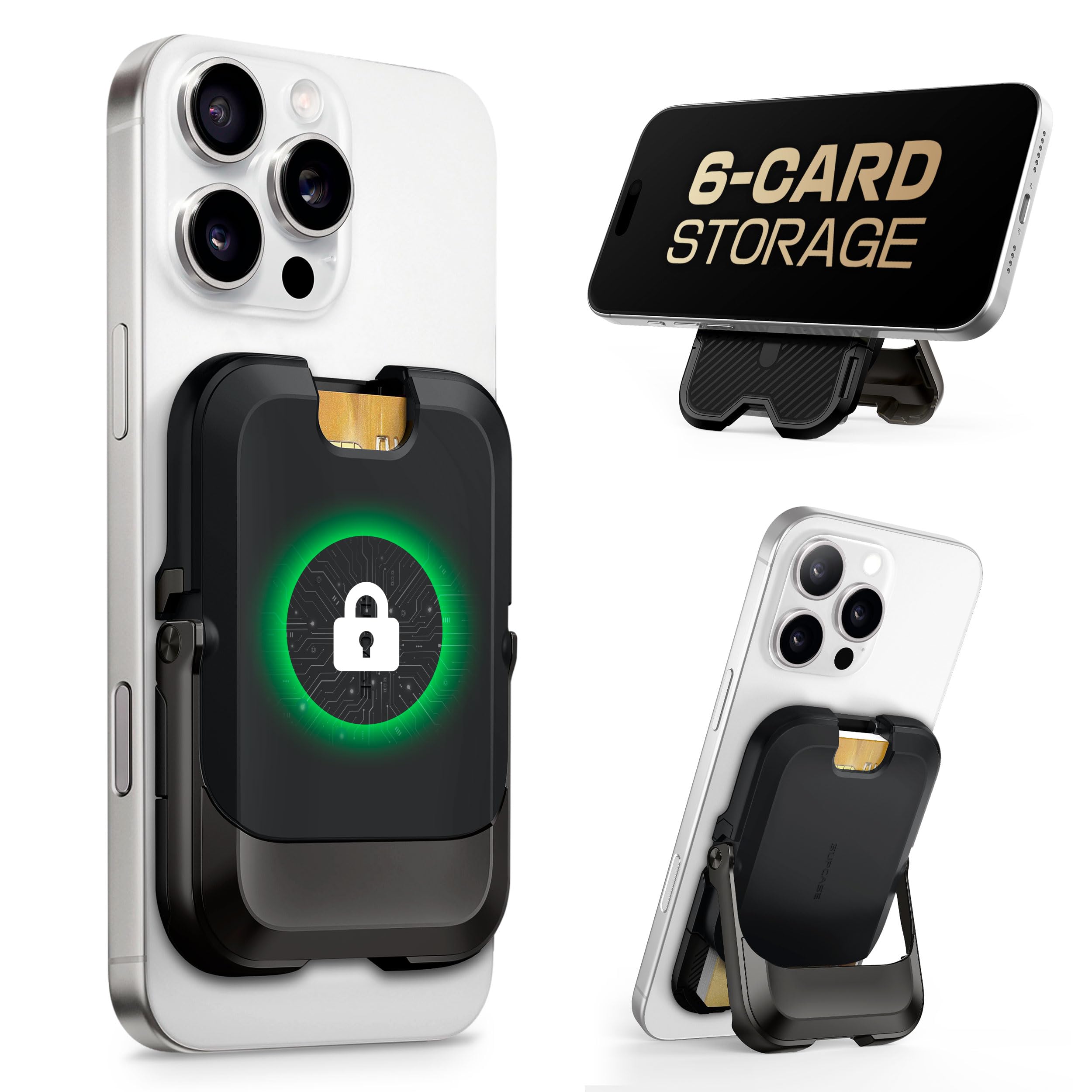 SUPCASE for MagSafe Wallet with Stand, Magnetic Wallet for Men Women, [Hold 6 Cards] [RFID ...