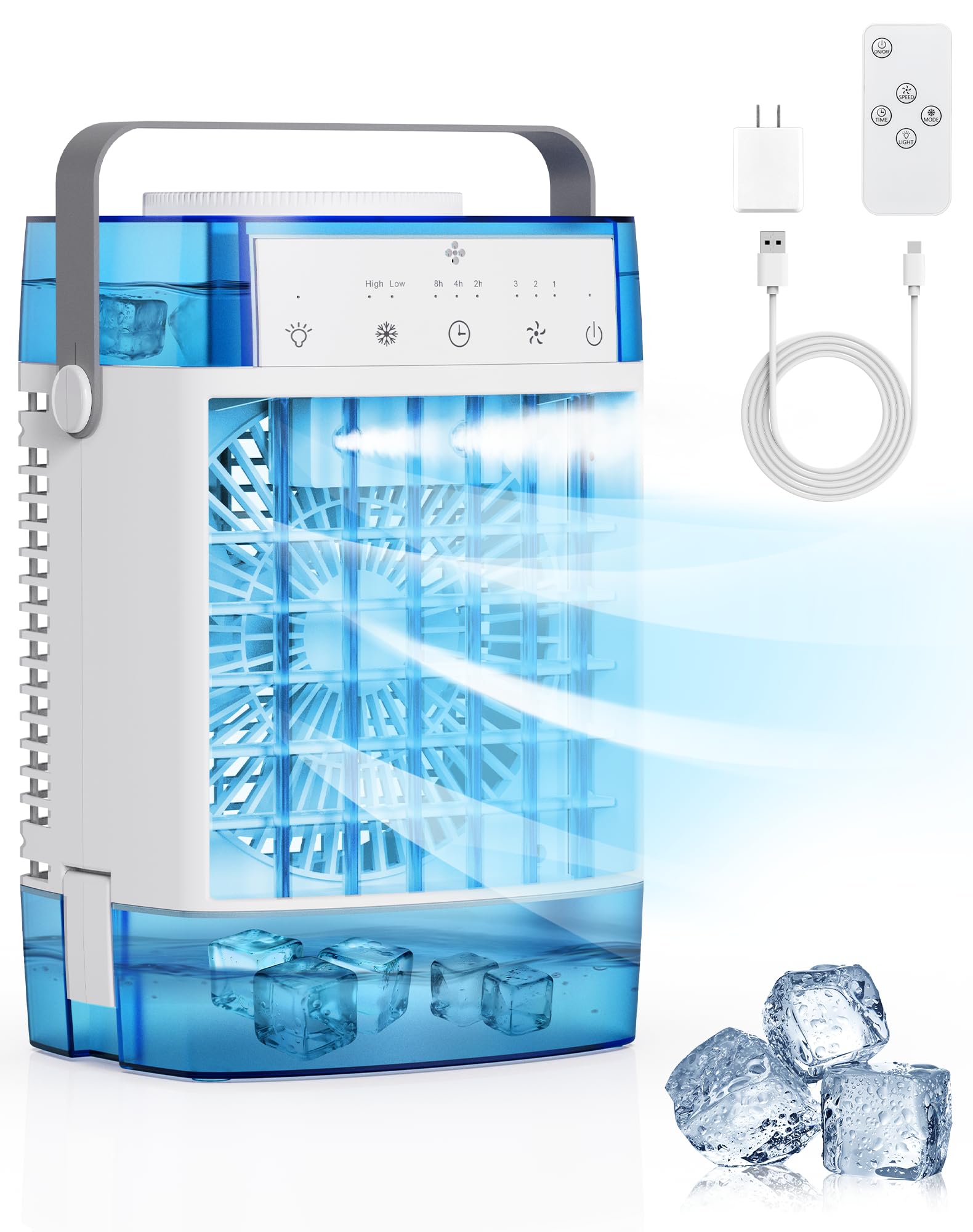 Portable Air Conditioners, 1000ml Portable AC Unit with Remote Control ...