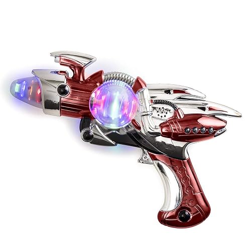 Kicko Light-Up Noise Blaster - Red Color - 11.5 Inches Long with Cool ...