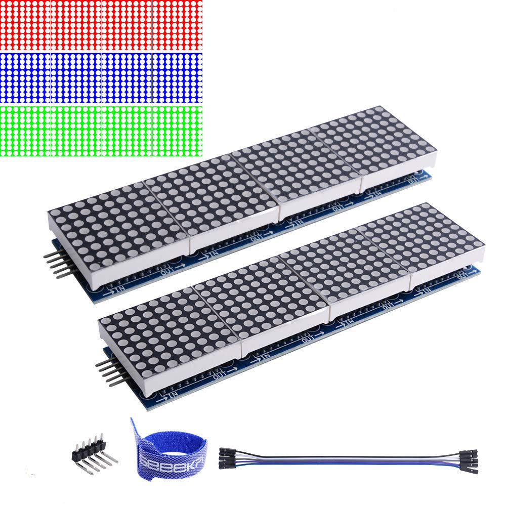 Mua GeeekPi 2Pack MAX7219 8 x 32 Dot Matrix MCU 4 in 1 LED Display ...