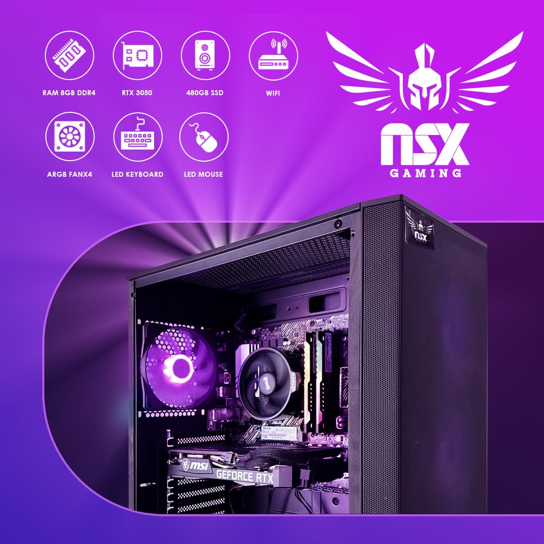 Mua NSX GAMING PC Desktop – AMD Ryzen 5 5500 3.6 GHz, RTX 3050 Ventus ...