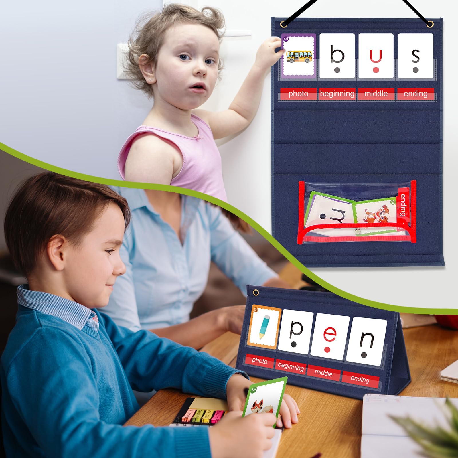 Mua CVC Word Games Building Pocket Chart, Phonics Games Phonics Flash ...