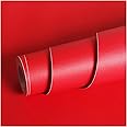 Livelynine Red Contact Paper Peel and Stick Roll Self Adhesive Vinyl ...