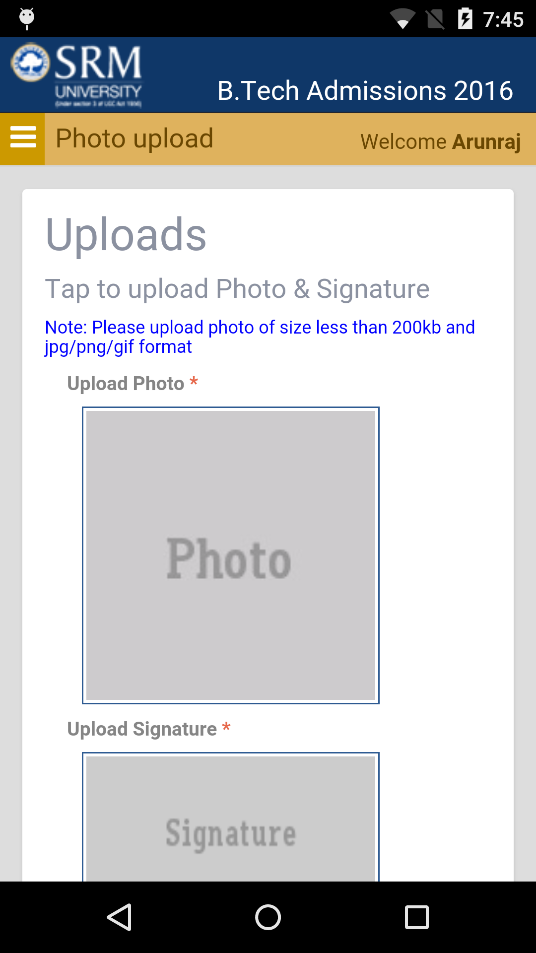 SRM BTech. 2016 Application:Amazon.com:Appstore for Android