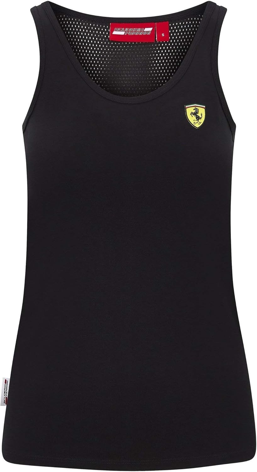 Ferrari Scuderia F1 Women's Tank Top Black/Red: Amazon.co.uk: Clothing