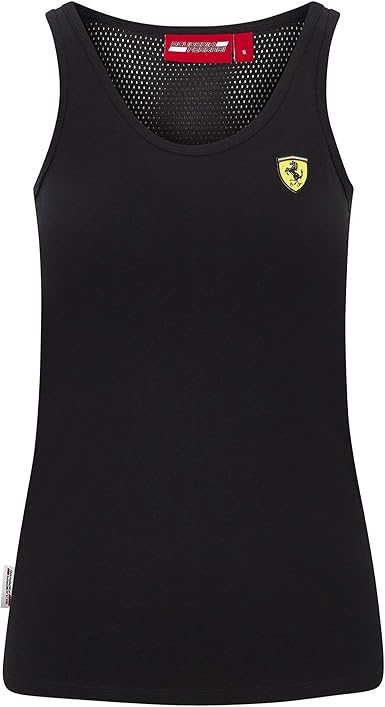 Ferrari Scuderia F1 Women's Tank Top Black/Red: Amazon.co.uk: Clothing