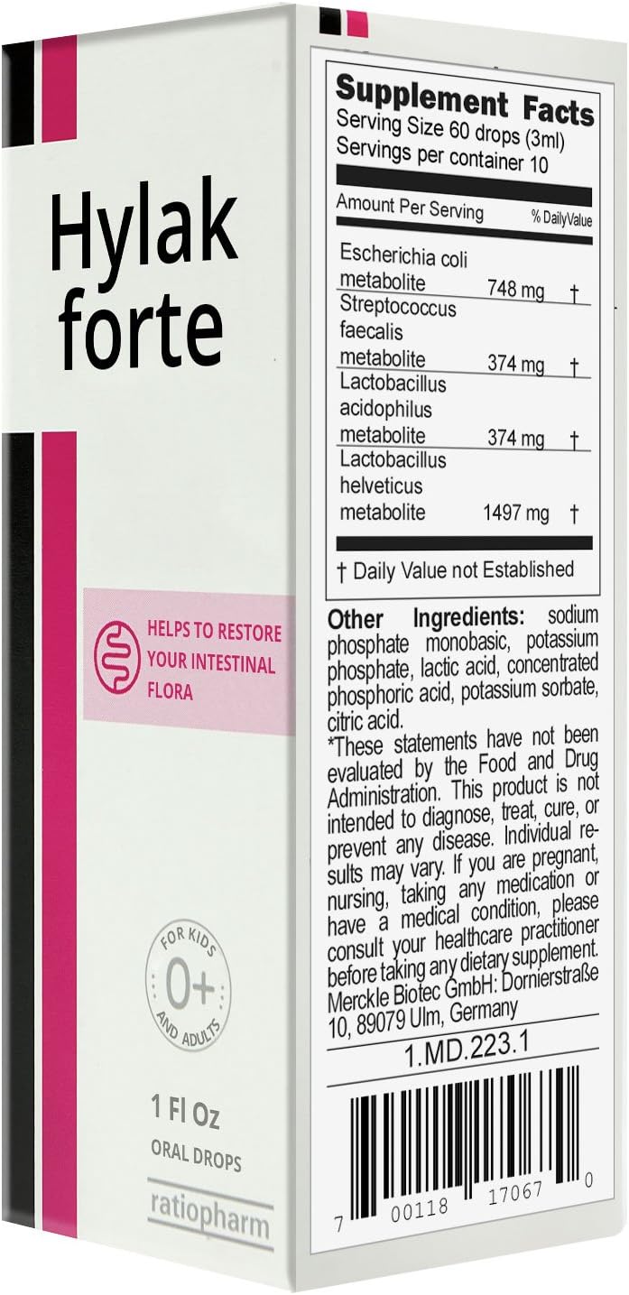 Amazon.com: Hylak Forte Drops 30ml/1 Fl Oz: Health & Personal Care