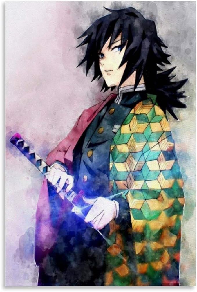 diannao Giyuu Tomioka Demon Slayer Canvas Art Poster and Wall Art ...