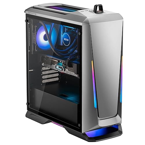 Segotep M600 Mid-Tower ATX Gaming PC Case w/Fantasy ARGB Skylight ...