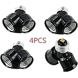 Leviton 128 15 Amp, 660 Watt, 250 Volt, Twin Light Socket Adapter ...