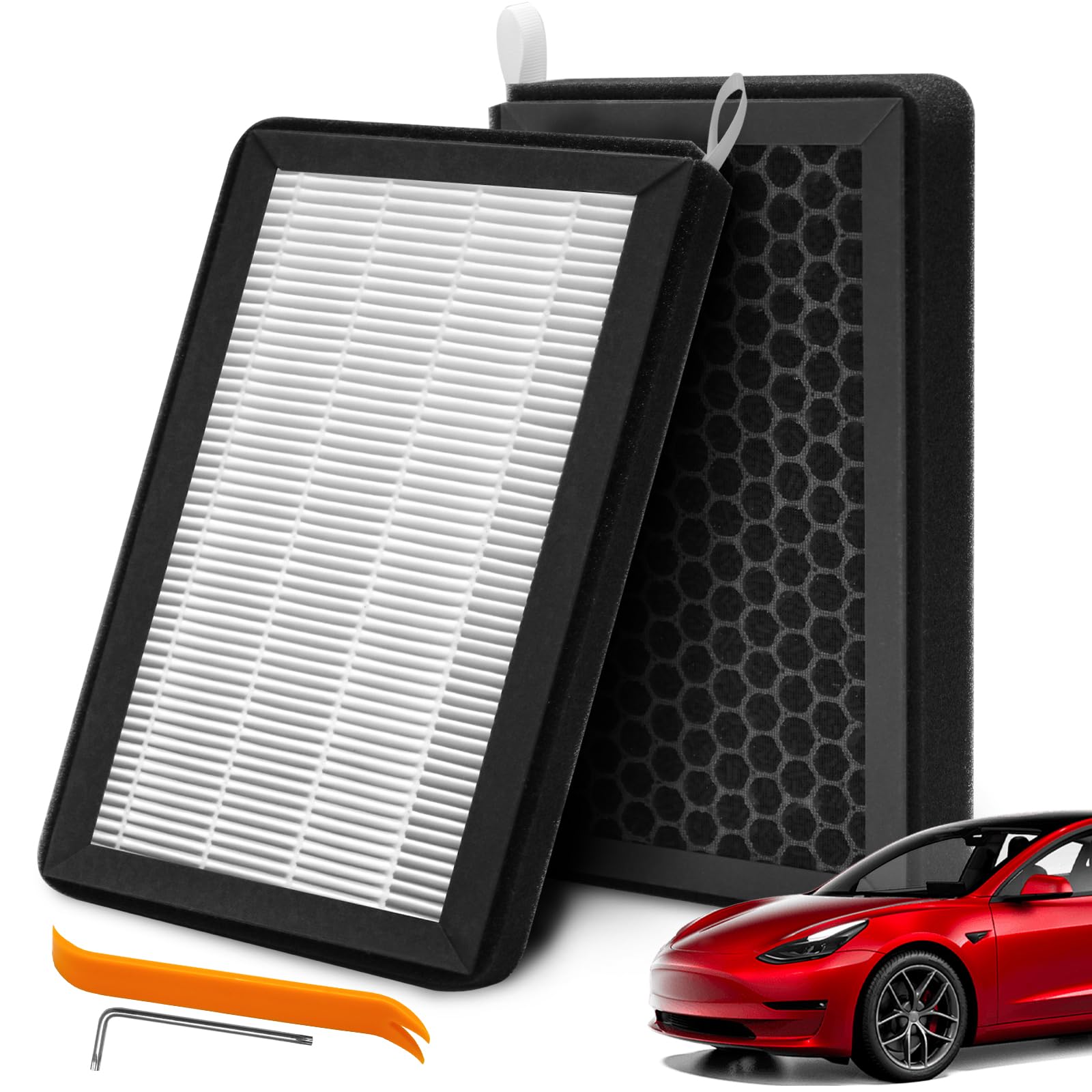 Tesla Model 3 Model Y HEPA Cabin Air Filter with Activated Carbon Tesla ...