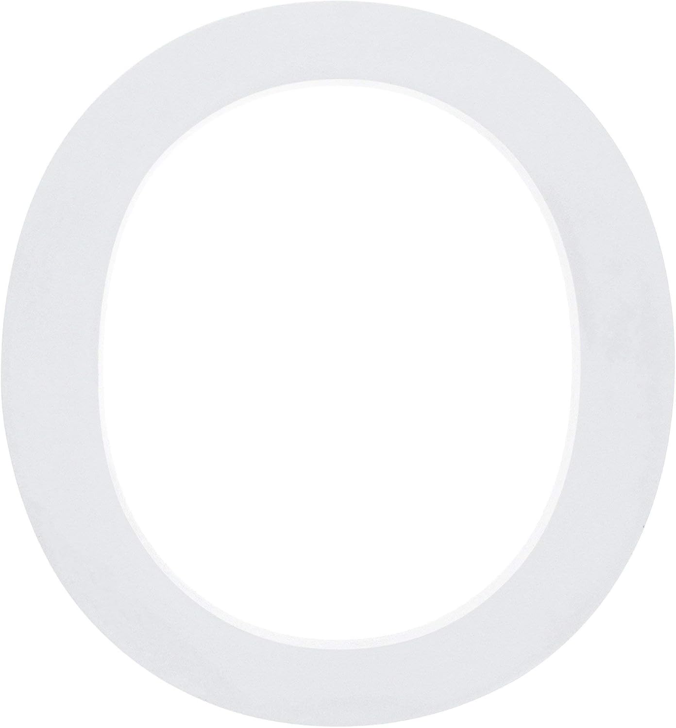 Amazon.com: BestPysanky Arial Font White Painted MDF Wood Letter O (6 ...