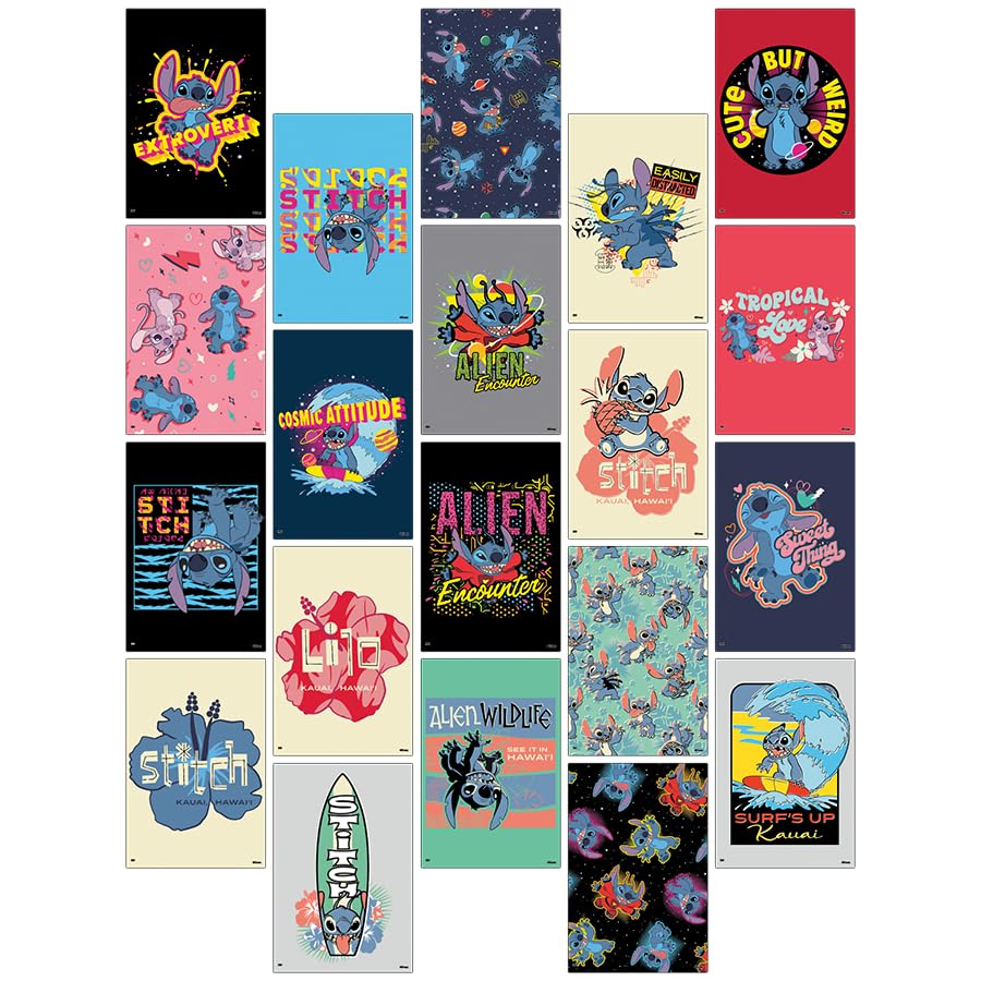 Trends International Disney Lilo and Stitch 20-Pack Poster Collage ...
