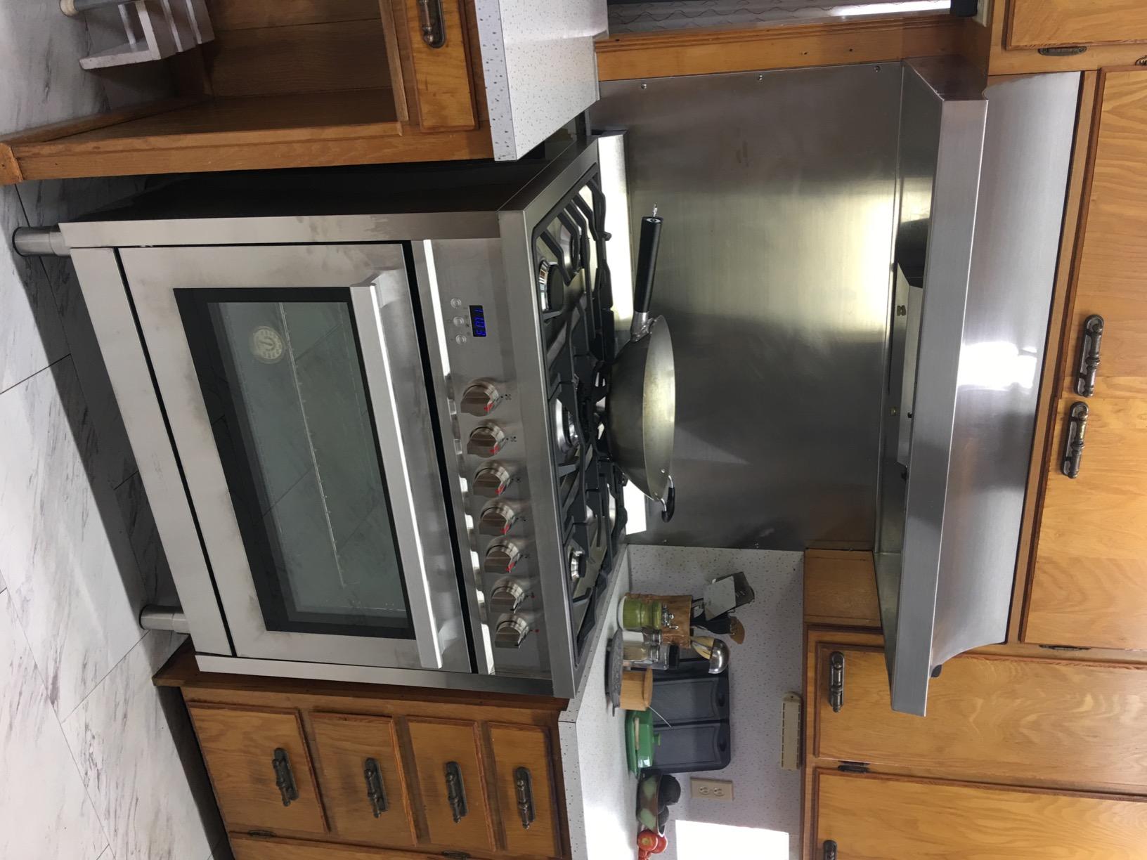 $96/mo - Finance COSMO F965 36 in. 220/240V Dual Fuel Range with 5 Gas ...