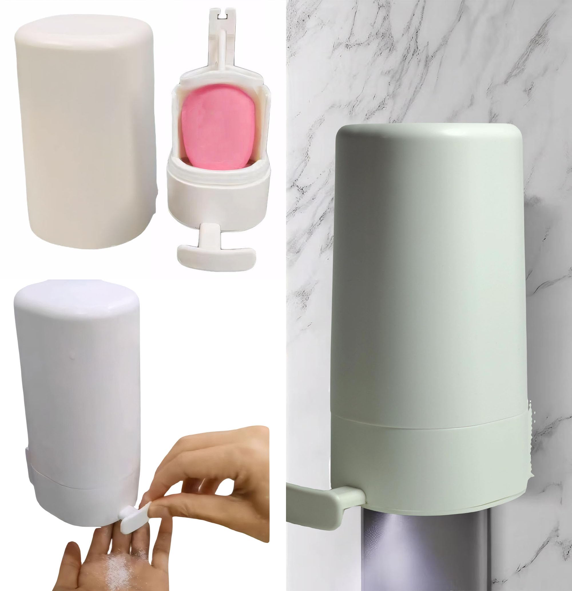 LMMDSKD Bar Soap Shaver Dispenser Wall Mounted, Soap Grinder Shredder ...